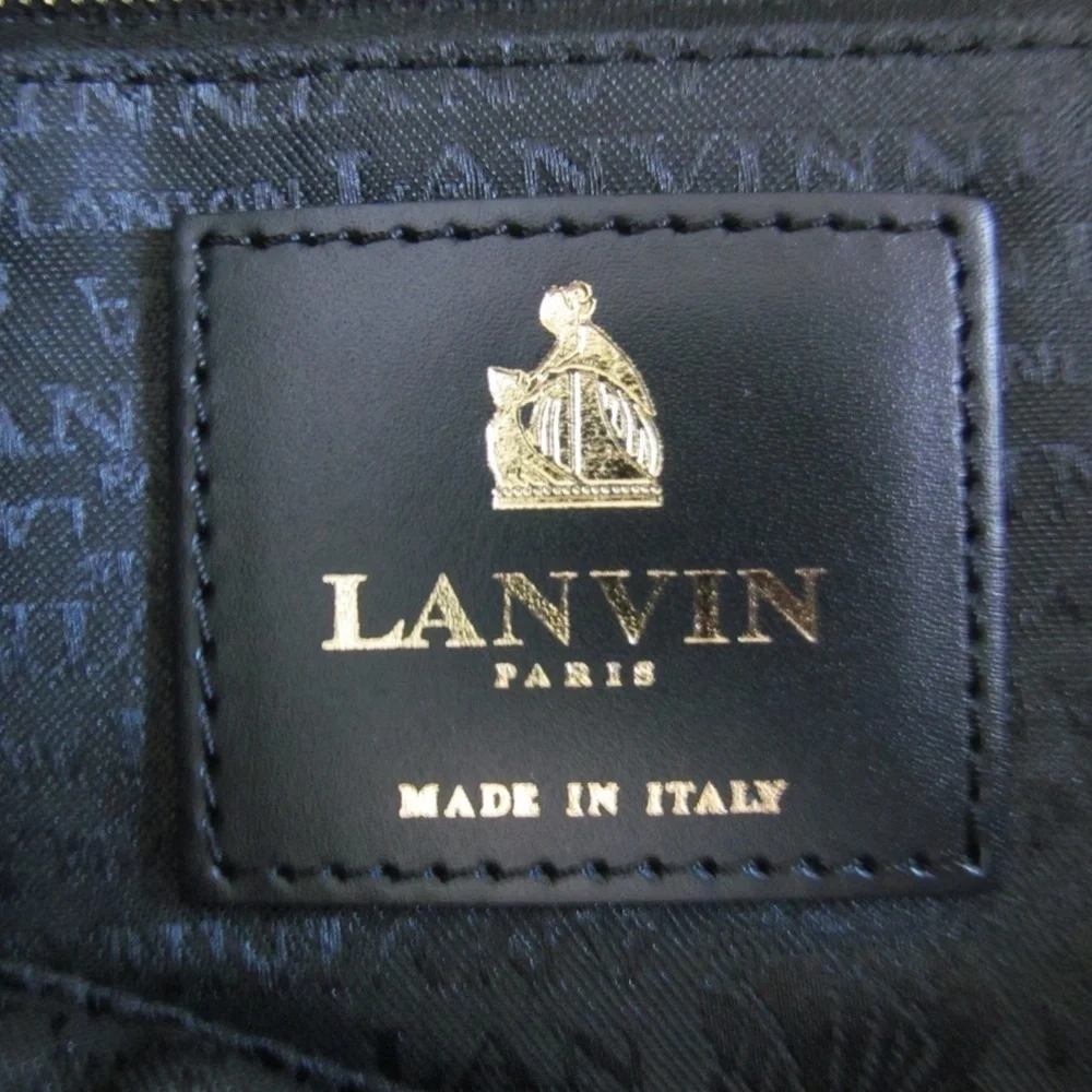 Lanvin | Bags | Lanvin Amalia Black Quilted Silky Soft Lambskin Leather ...